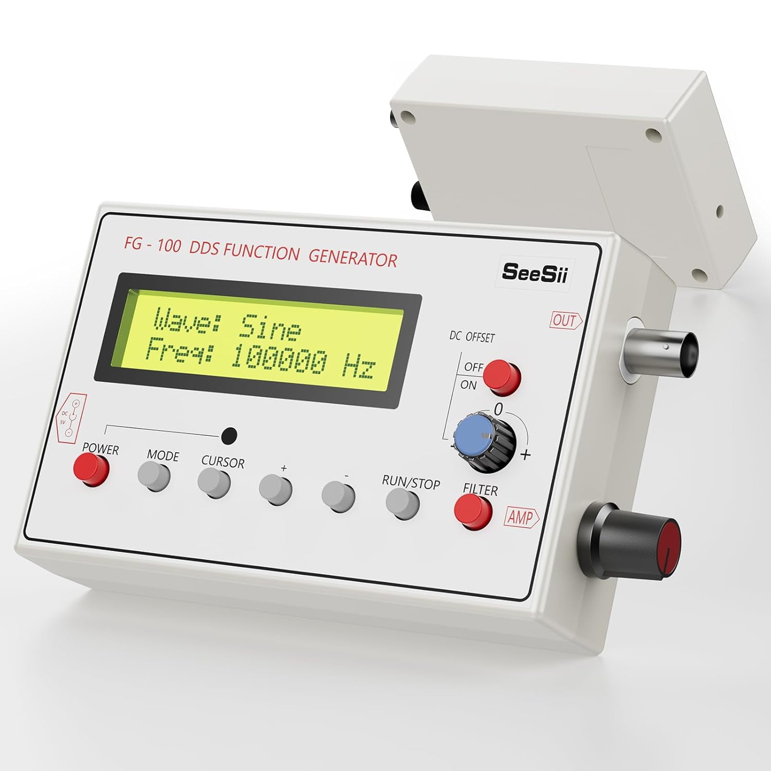 1Hz-500kHz DDS Functional Signal Generator: Portable Audio Signal ...
