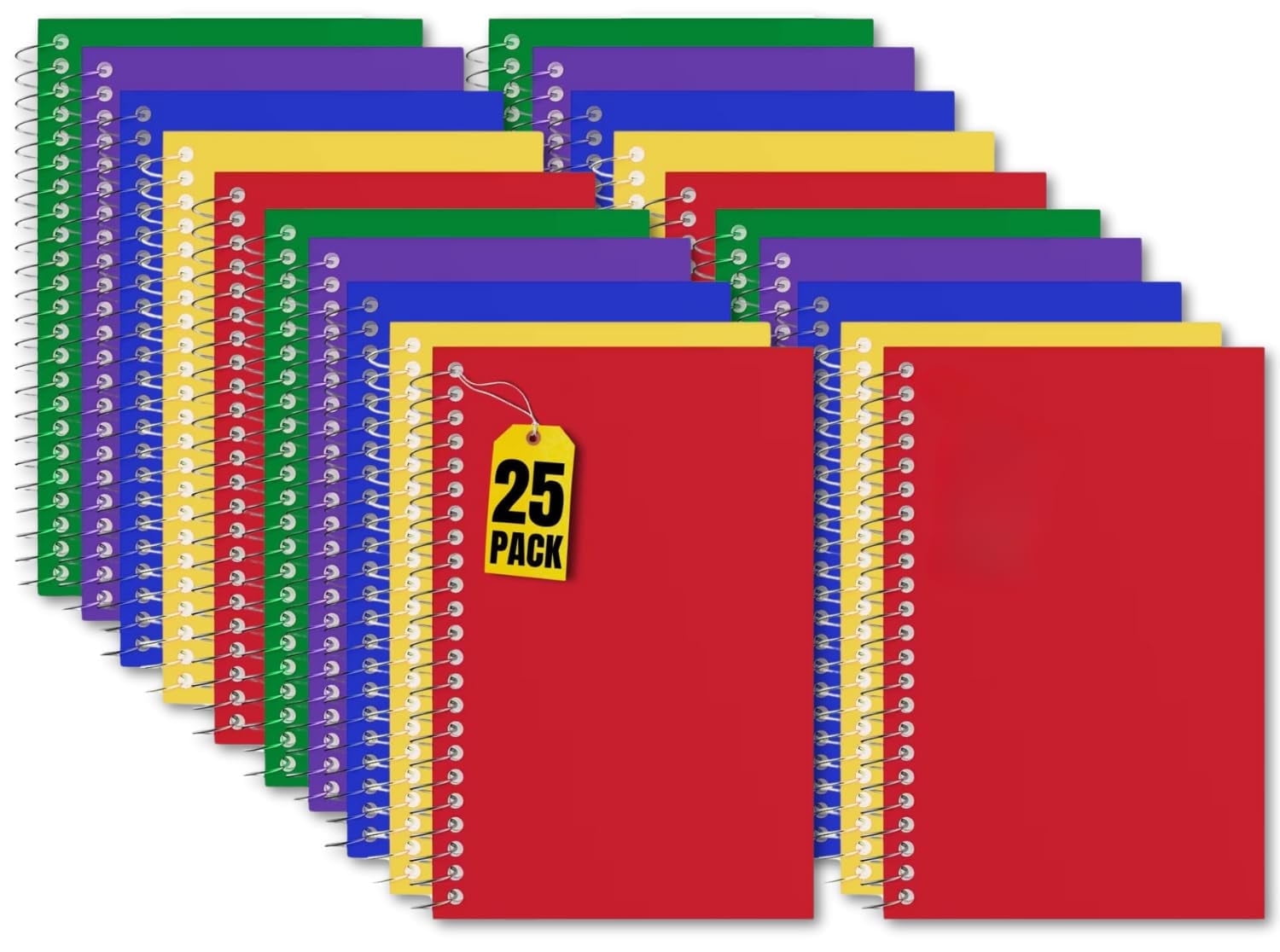 1InTheOffice 1InTheOffice Wirebound Spiral Memo Books, Memo Pads, 4" x ...