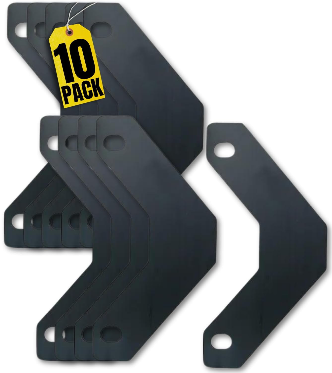1InTheOffice Binder Sheet Lifters, 11" x 8-1/2", Black, 10 Pcs Per Pack ...