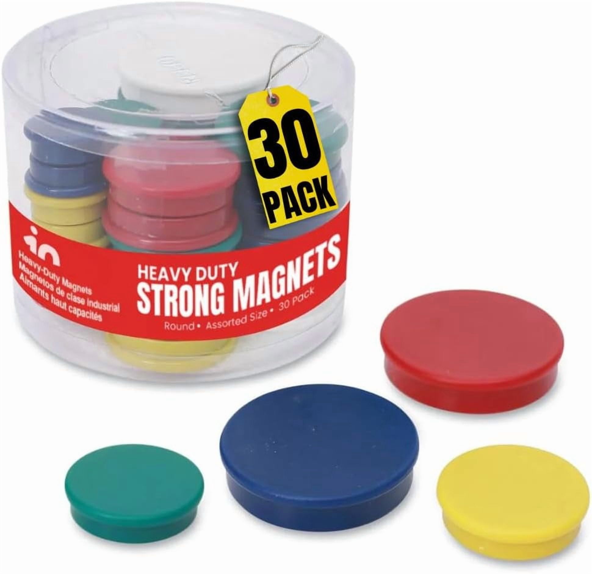 1InTheOffice Colored Round Refrigerator Magnets, 30 Count - Walmart.com
