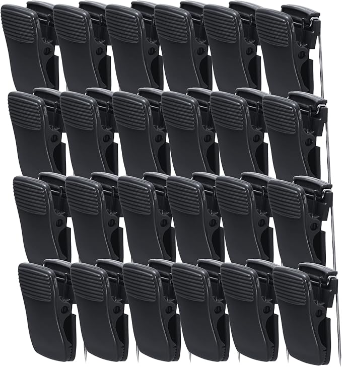 1InTheOffice Deluxe Recycled Cubicle Clips, 40 Sheet Capacity, Charcoal ...