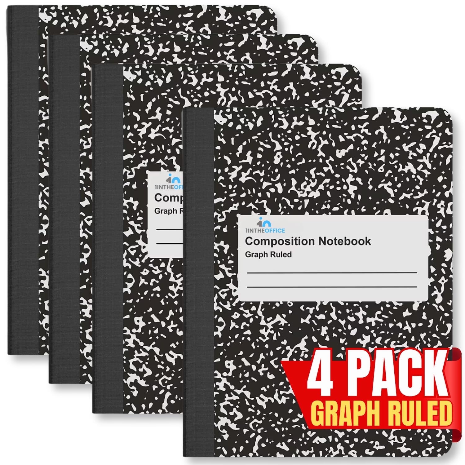 1InTheOffice Graph Paper Composition Notebook, Graph Ruled notebook ...