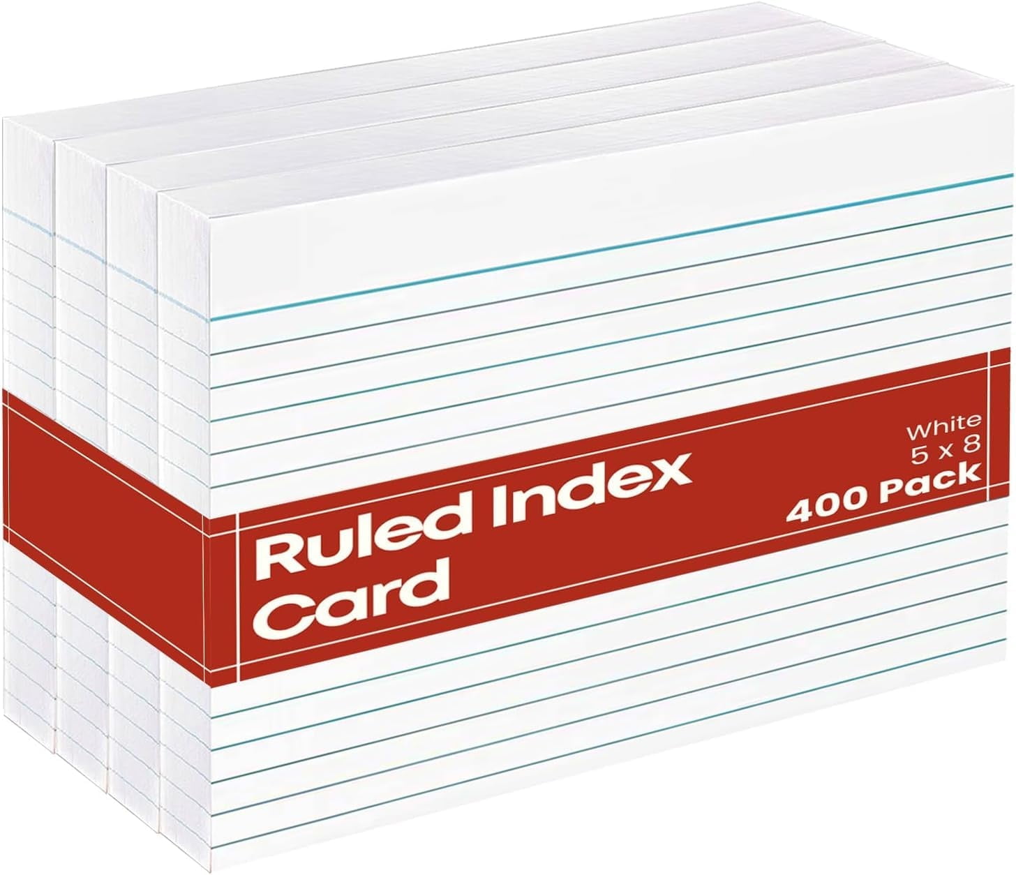 1InTheOffice Index Card Ruled 5X8 Blank, Note Cards, Flash Cards, Legal ...