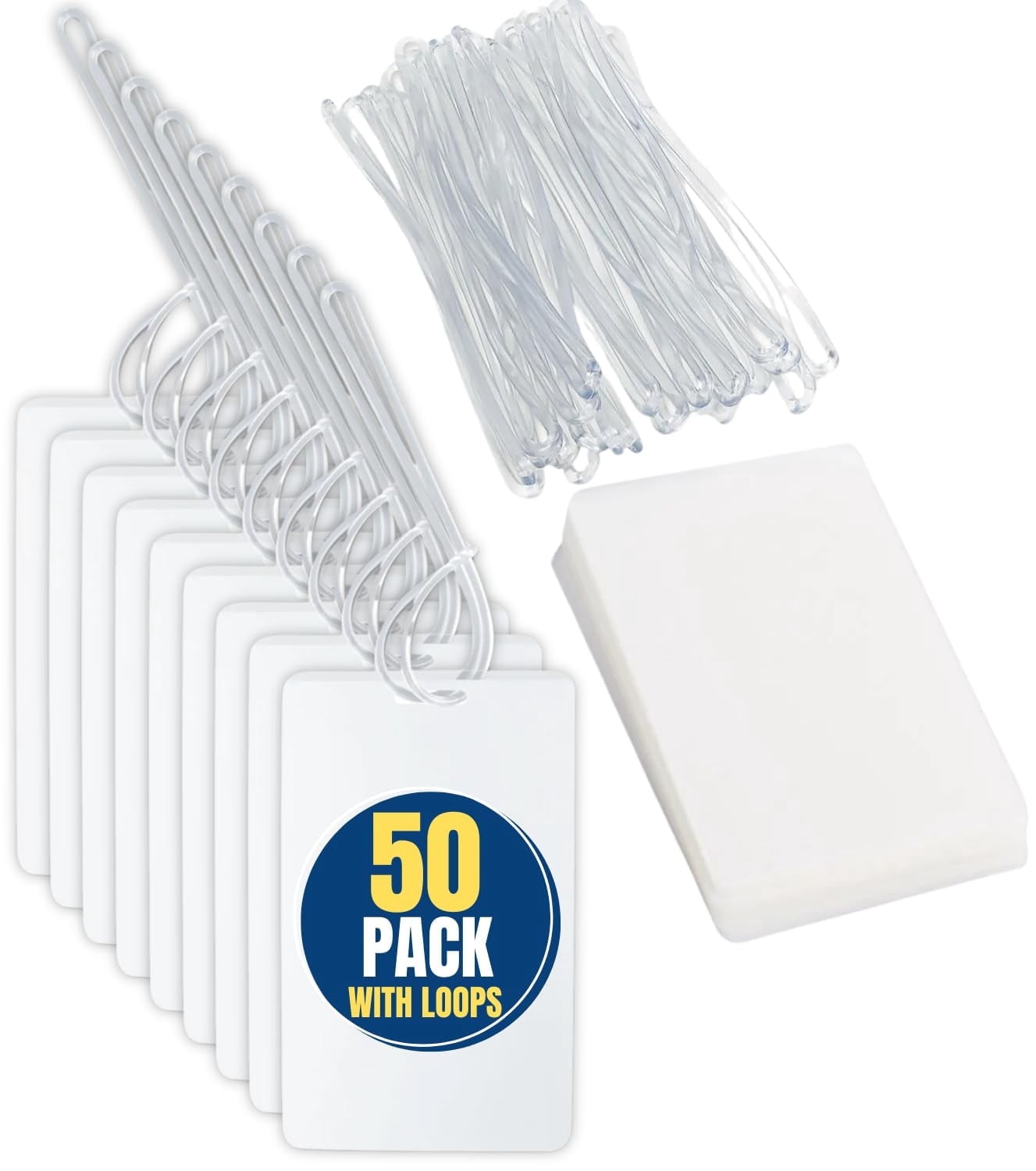 1InTheOffice Laminating Luggage Tags with Loops, Laminating Pouches 5 ...