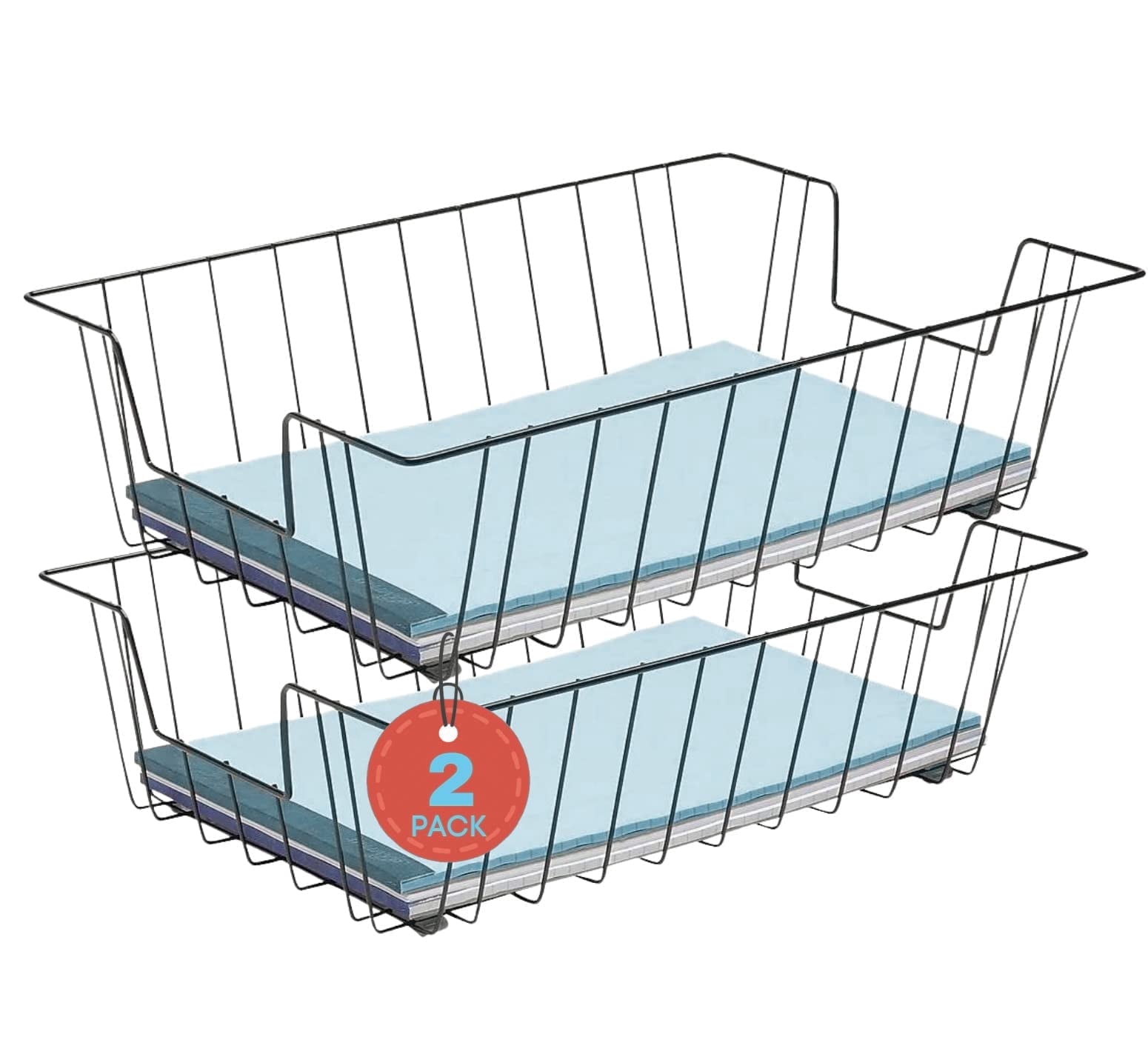 1InTheOffice Letter Tray, Paper Basket for Desk, Paper Trays , Front ...