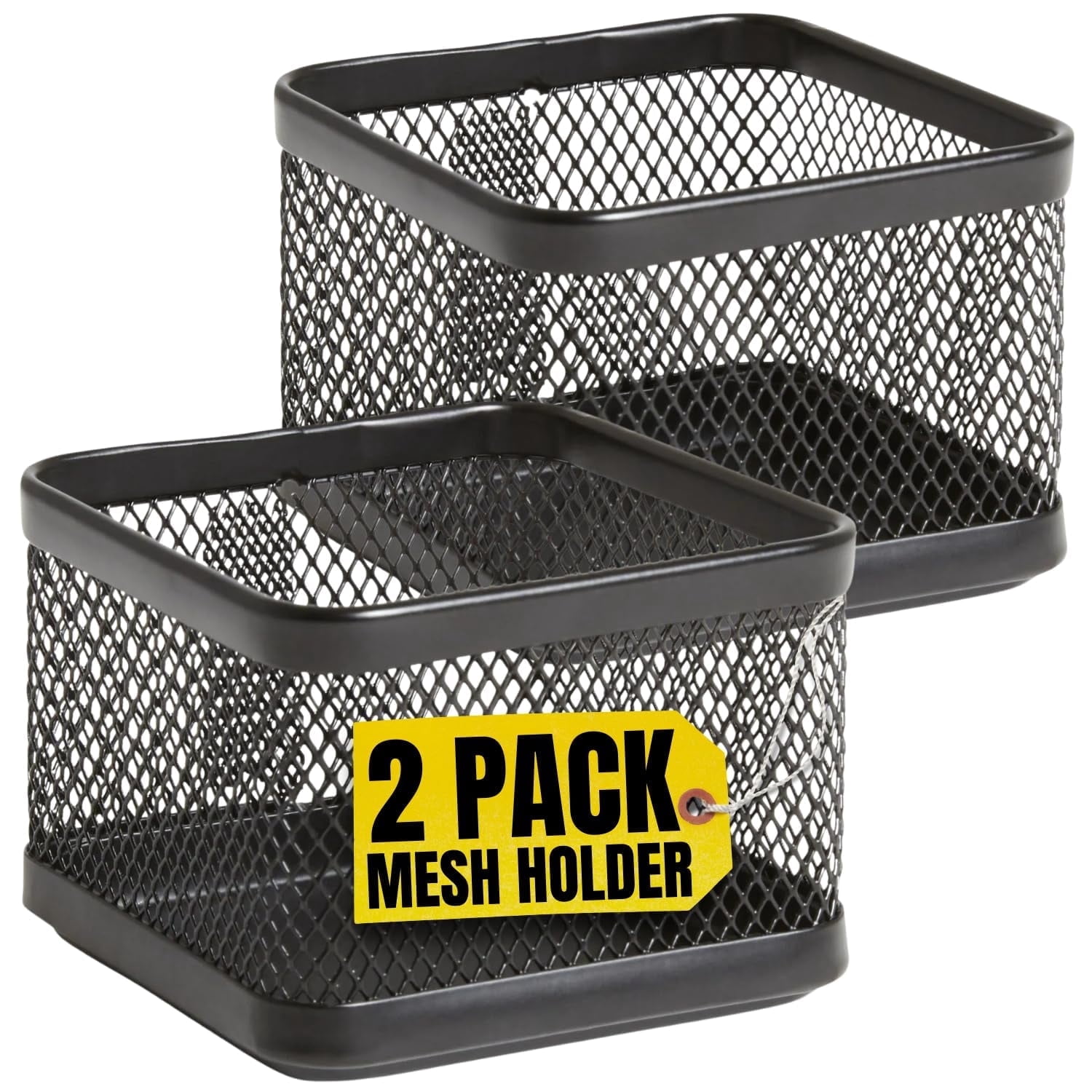 1InTheOffice Mesh Paperclip Holder for Desk, Paperclip Holder Desk ...