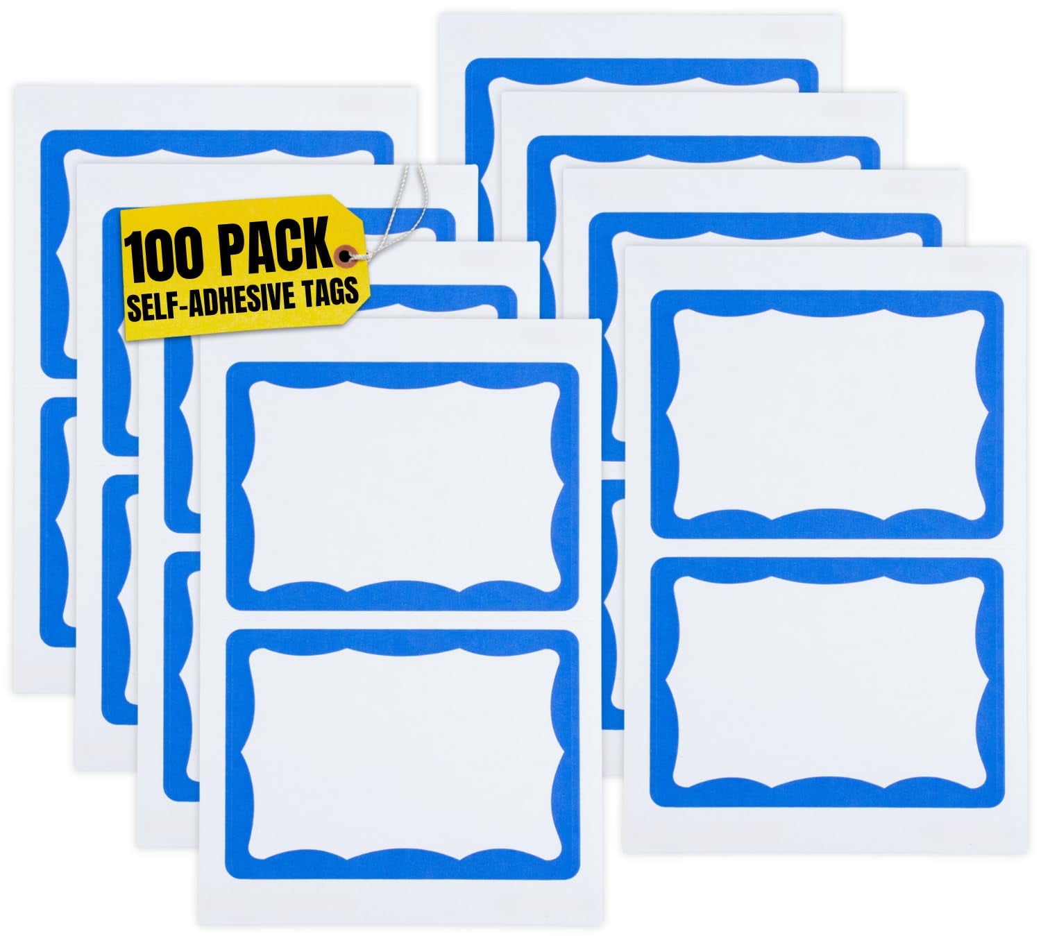 1InTheOffice Name Tag Stickers, Name Tag Labels, Self-Adhesive ...