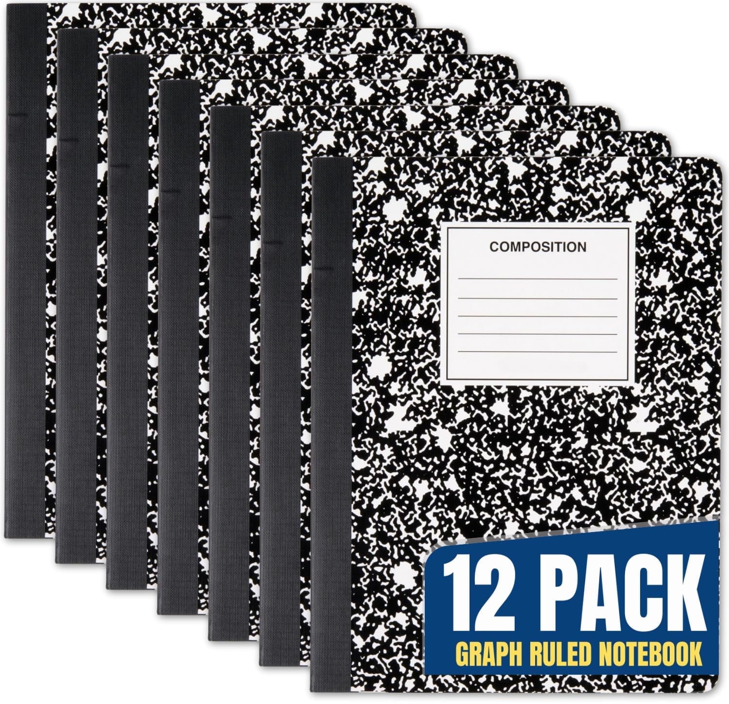 1InTheOffice Quad Ruled Composition Book 7.5 x 9.75, Graph Paper ...