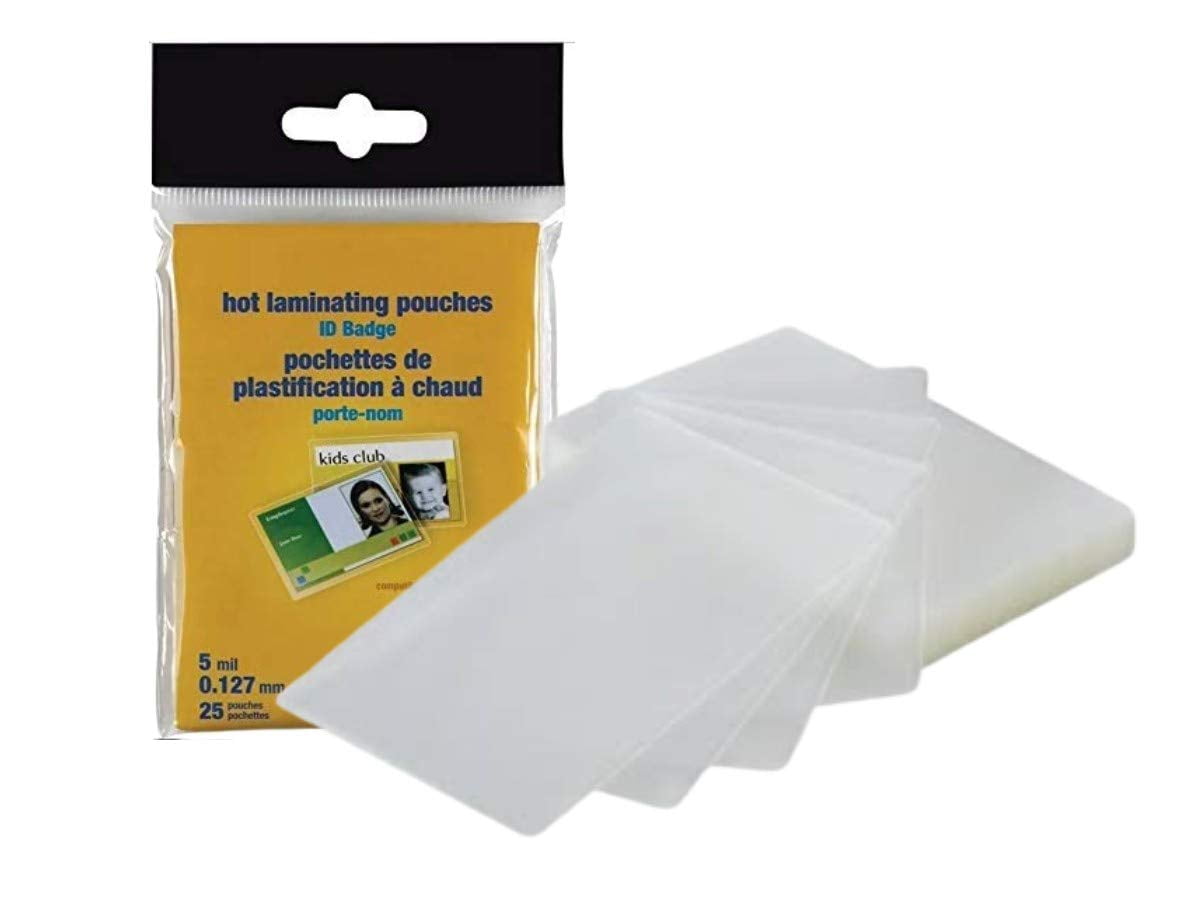 Laminator Sheets Business Card Laminating Pouches - 2.25x3.75 Inch 5 ...