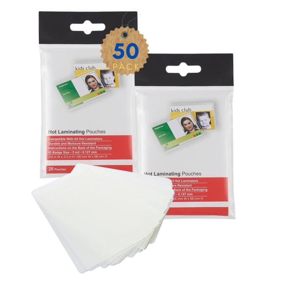 1InTheOffice Thermal Laminating Pouches 5 mil, Business Card Laminating ...