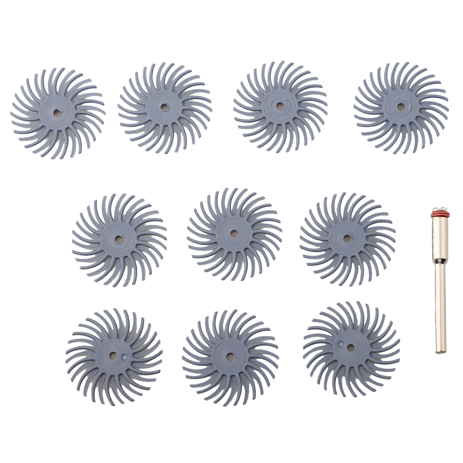 1Inch Radial Bristle Disc Kit Abrasive Brush 3mm Shank Detail Polishing ...
