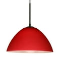 1JT-420131-BK-Besa Lighting-Tessa-One Light Cord Pendant with Flat ...