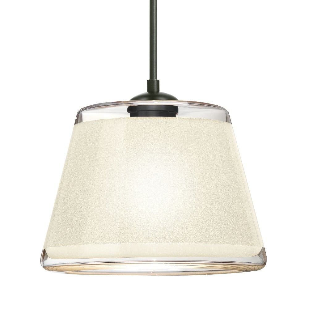 1JT-PIC9WH-BK Besa Lighting Pica 9-One Light Cord Pendant with Flat ...