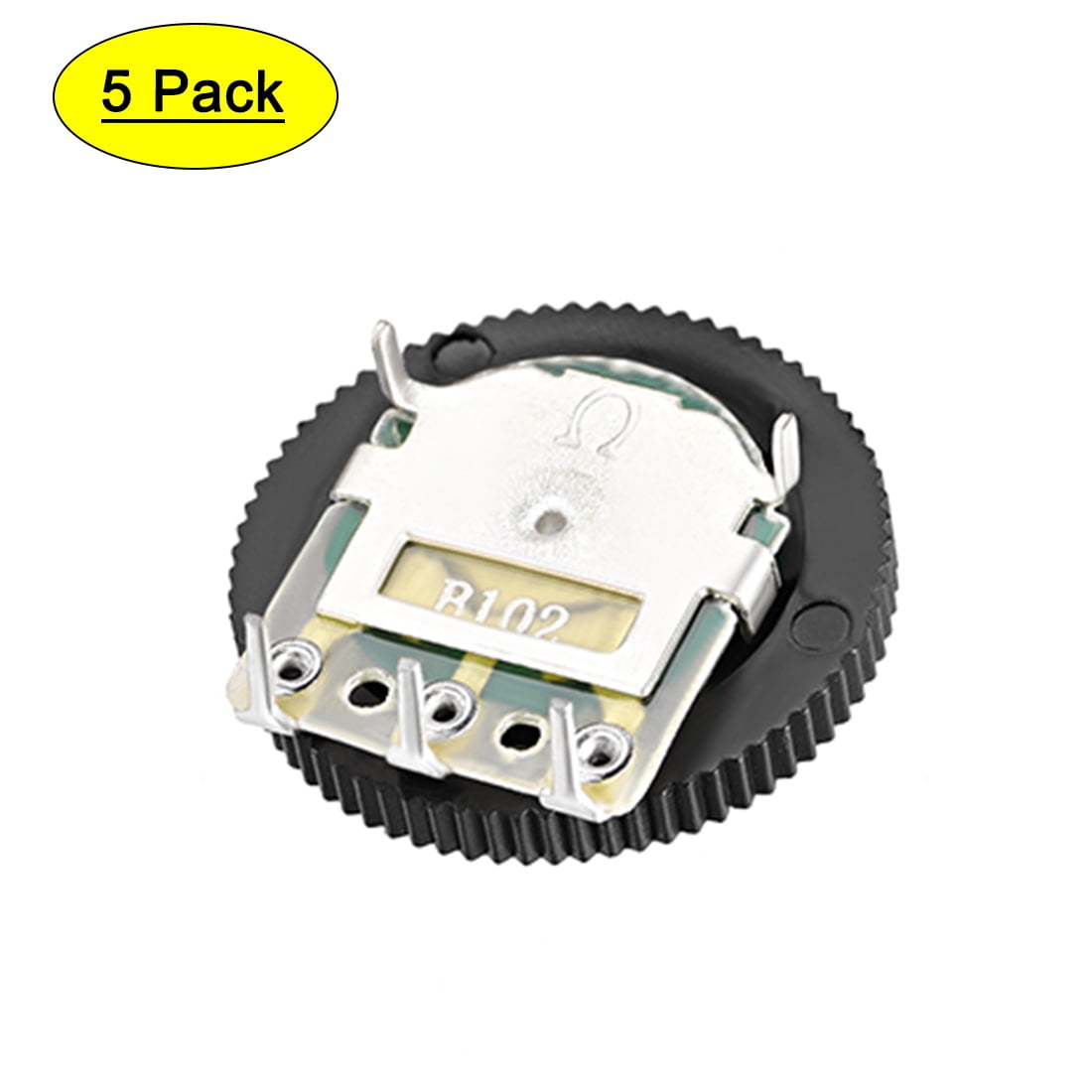 1K Ohm Dial Wheel Potentiometer for Audio Stereo Volume Switch Control ...