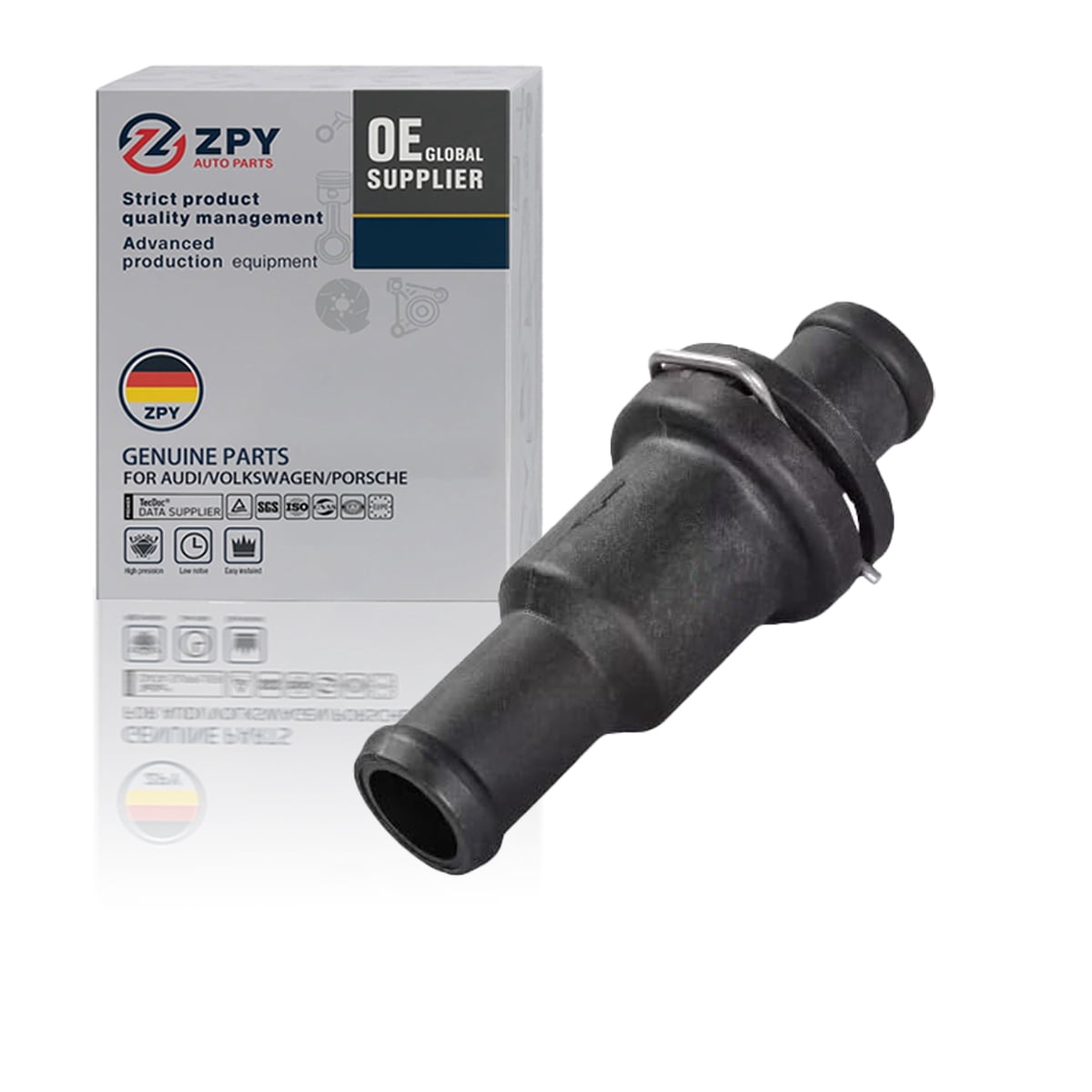 1K0121113A Engine Coolant Hose Connector for Audi Q3 VW CC Golf Jetta ...