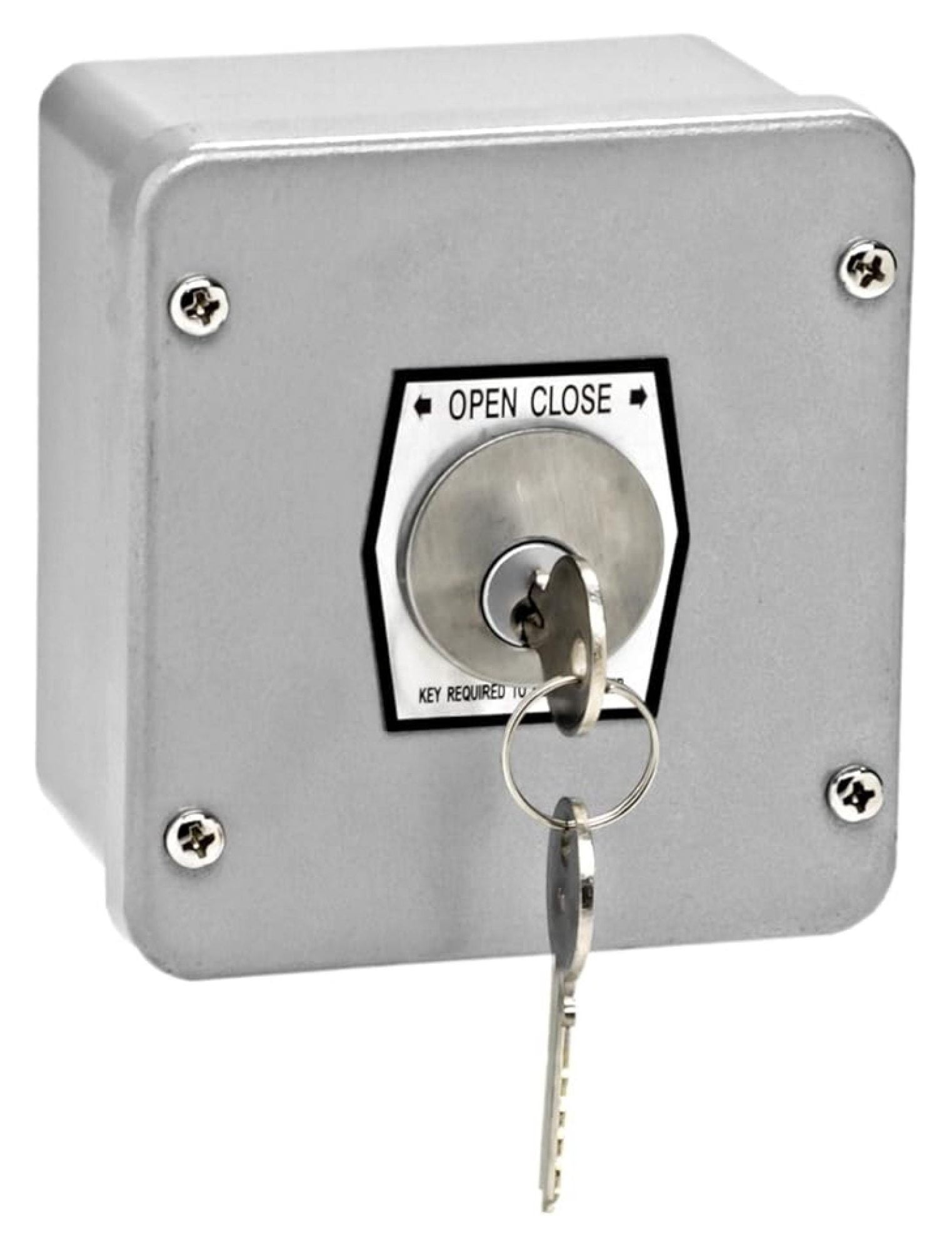 1KX NEMA 4 Tamperproof Key Switch - Exterior Surface Mount Open/Close ...