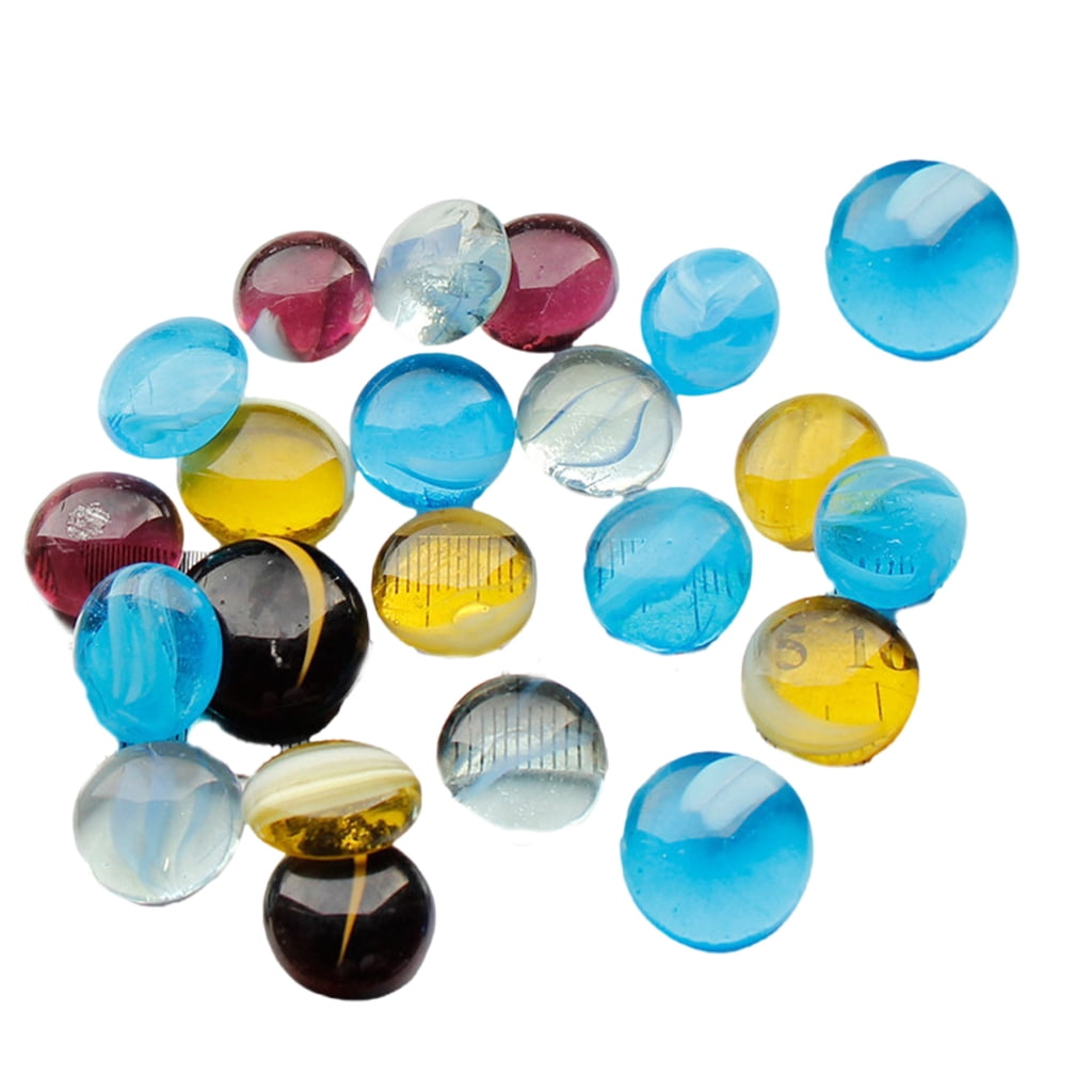 1Kg Glass Beads Colorful Marble Bead Stone For Home Decoration And Vase ...