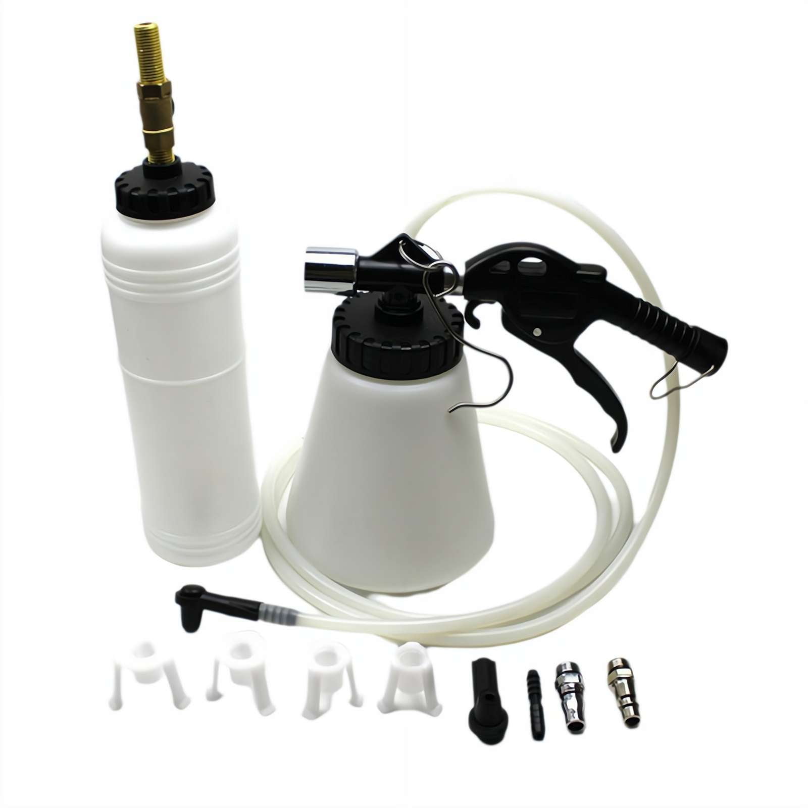 1L 0.75L Car Brake Bleeder Hydraulic Pumping Fluid Pump Kit Oil Change Purge Tank Tubes Repair ...