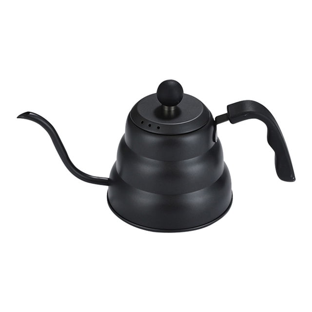 1L/1.2L Stainless Steel Coffee Kettle with Thermometer, Gooseneck Thin ...