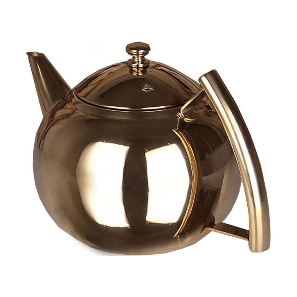1L/1.5L/2L Stainless Steel Teapot Coffee Pot with Tea Leaf Infuser ...