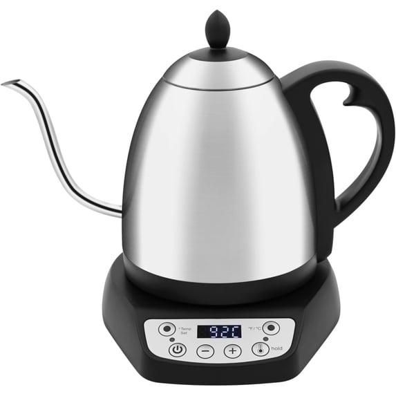 1L Digital Variable Temperature Gooseneck Kettle for Coffee Brew and ...