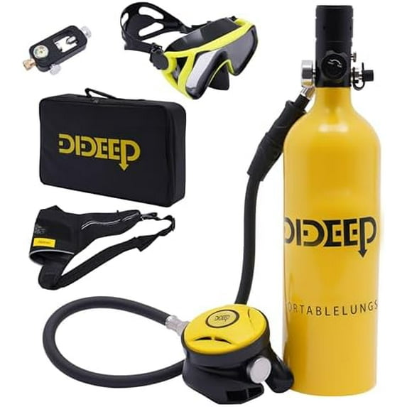 1L Lung Tank Mini Scuba Tank, Portable Scuba Tanks Diving Tanks Kits 15 ...