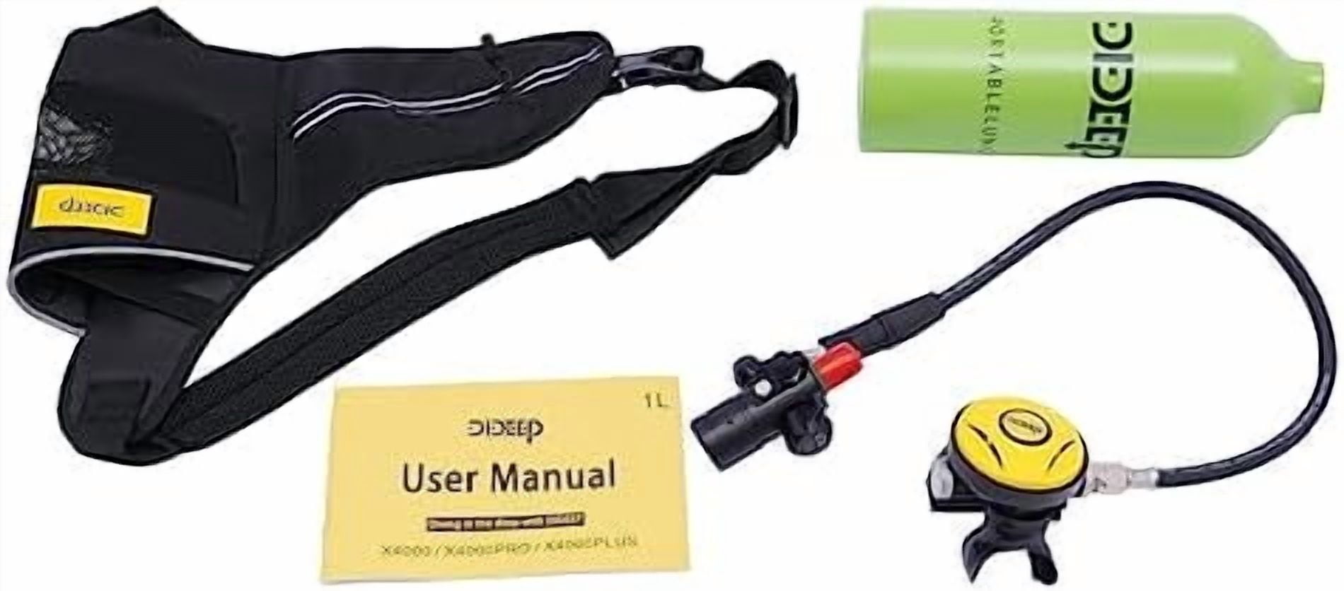 1L Mini Scuba Tank Underwater Dive, 15-20 Minute Underwater Breath ...