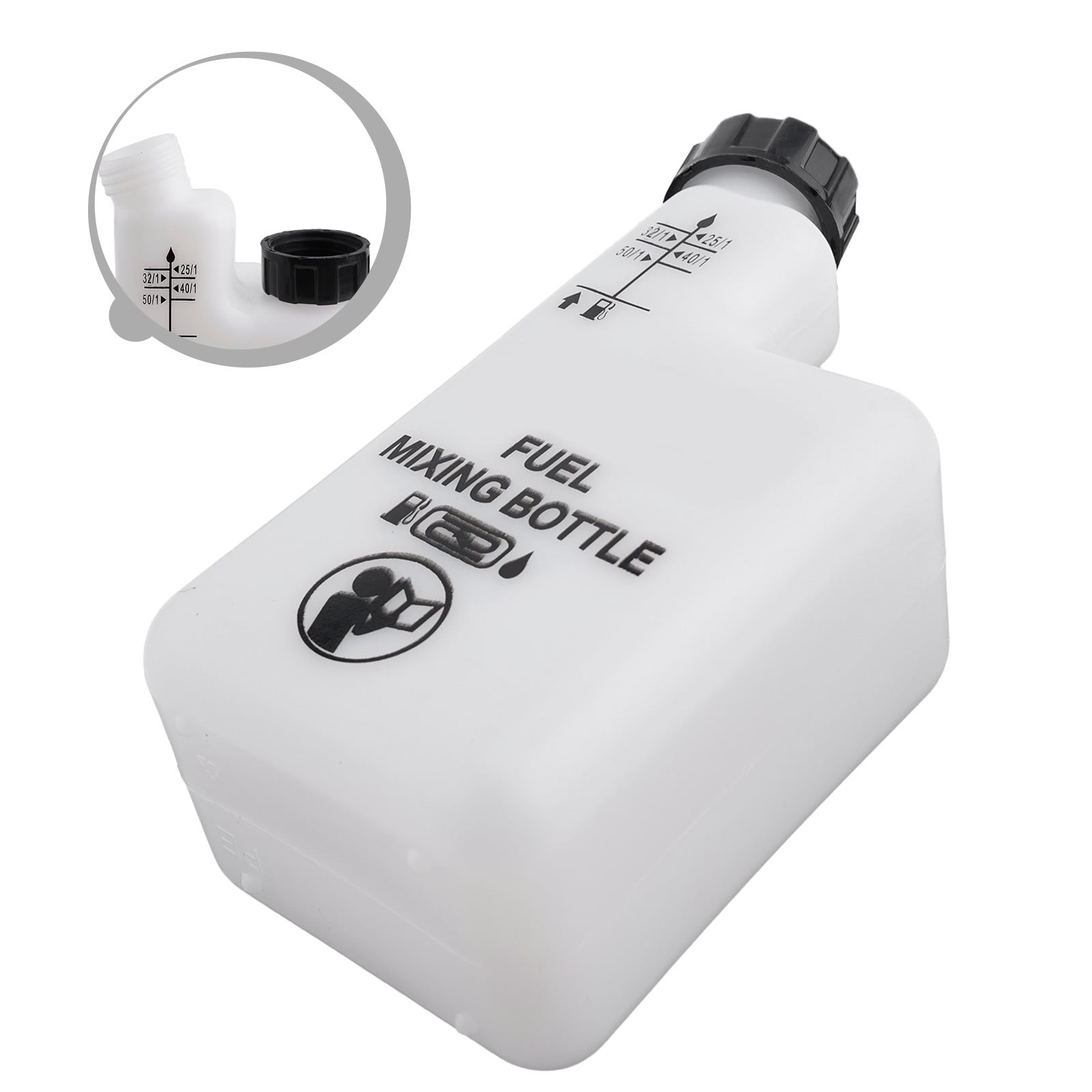 2 Stroke Oil For Petrol Strimmer 1L Petrol/Fuel Mixing Bottle, 2 Petrol ...