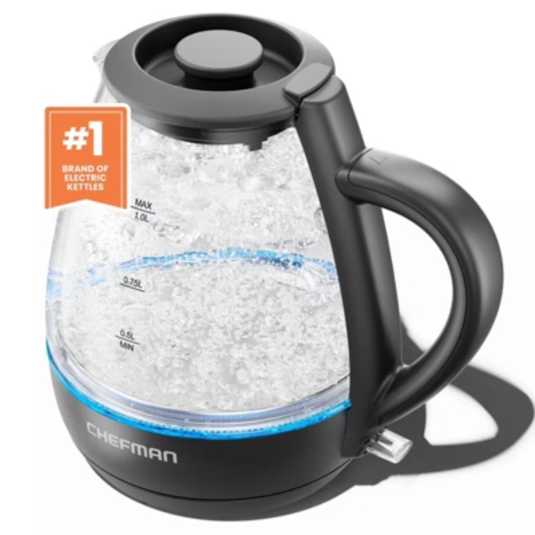 1L Rapid - Boil Kettle with Automatic Shutoff, Glass Electric Water ...