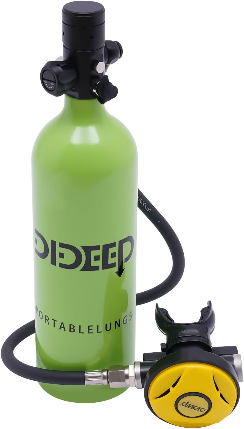 1L Reusable Mini Scuba Tank, Portable 0.9qt Within Breathing Capacity ...