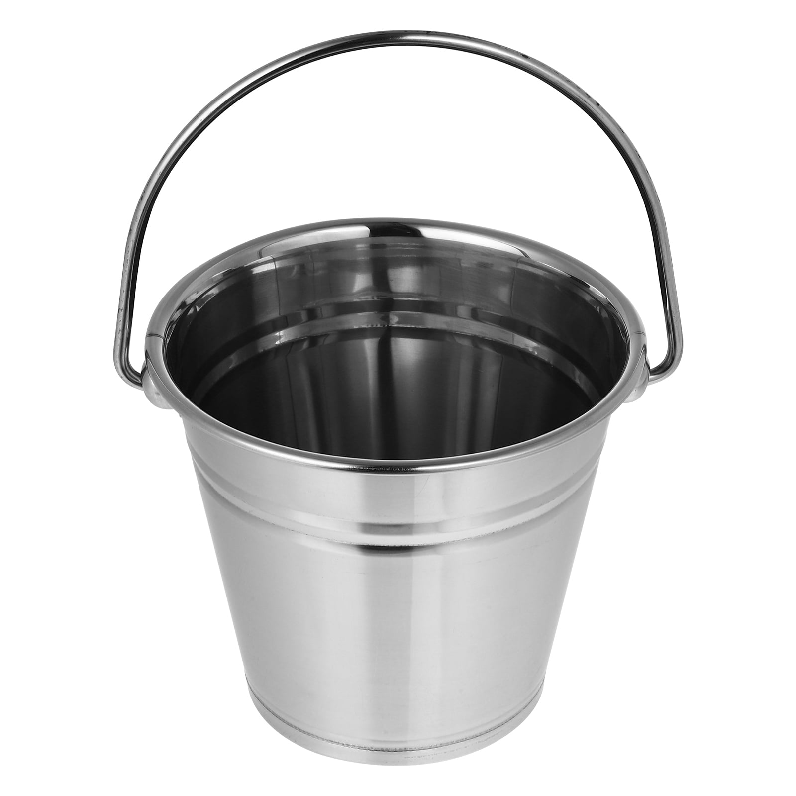1L Stainless Steel Water Bucket with Handle Stainless Steel Small Heavy Duty Insulated Bucket ...