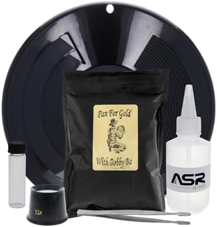 1LB Paydirt Gold Panning Kit with Beginner Prospecting Tools Equipment ...
