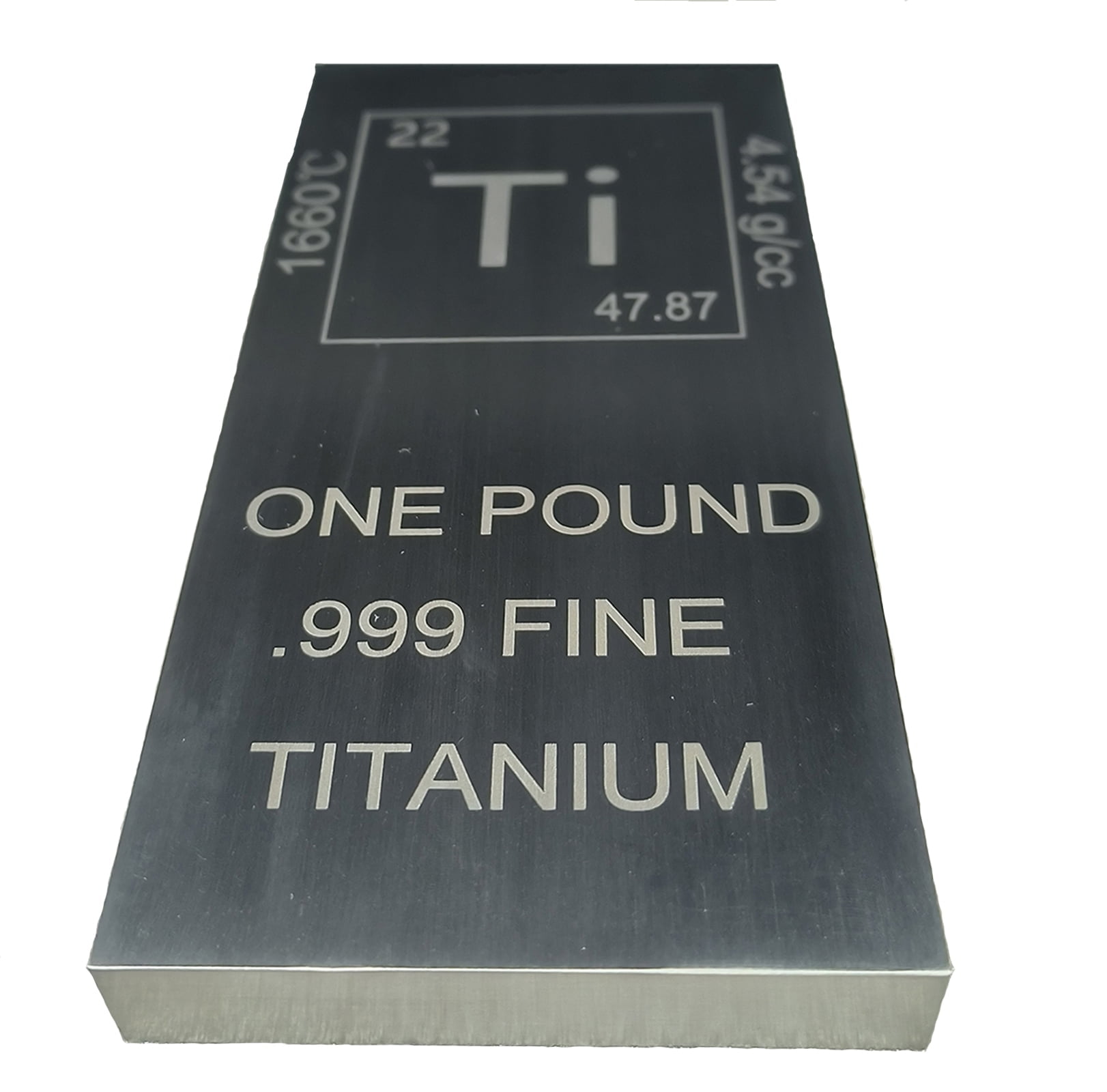 1LB Pure Titanium Bullion Bar Grade 1 Titanium Metal Ingot Perfect for ...