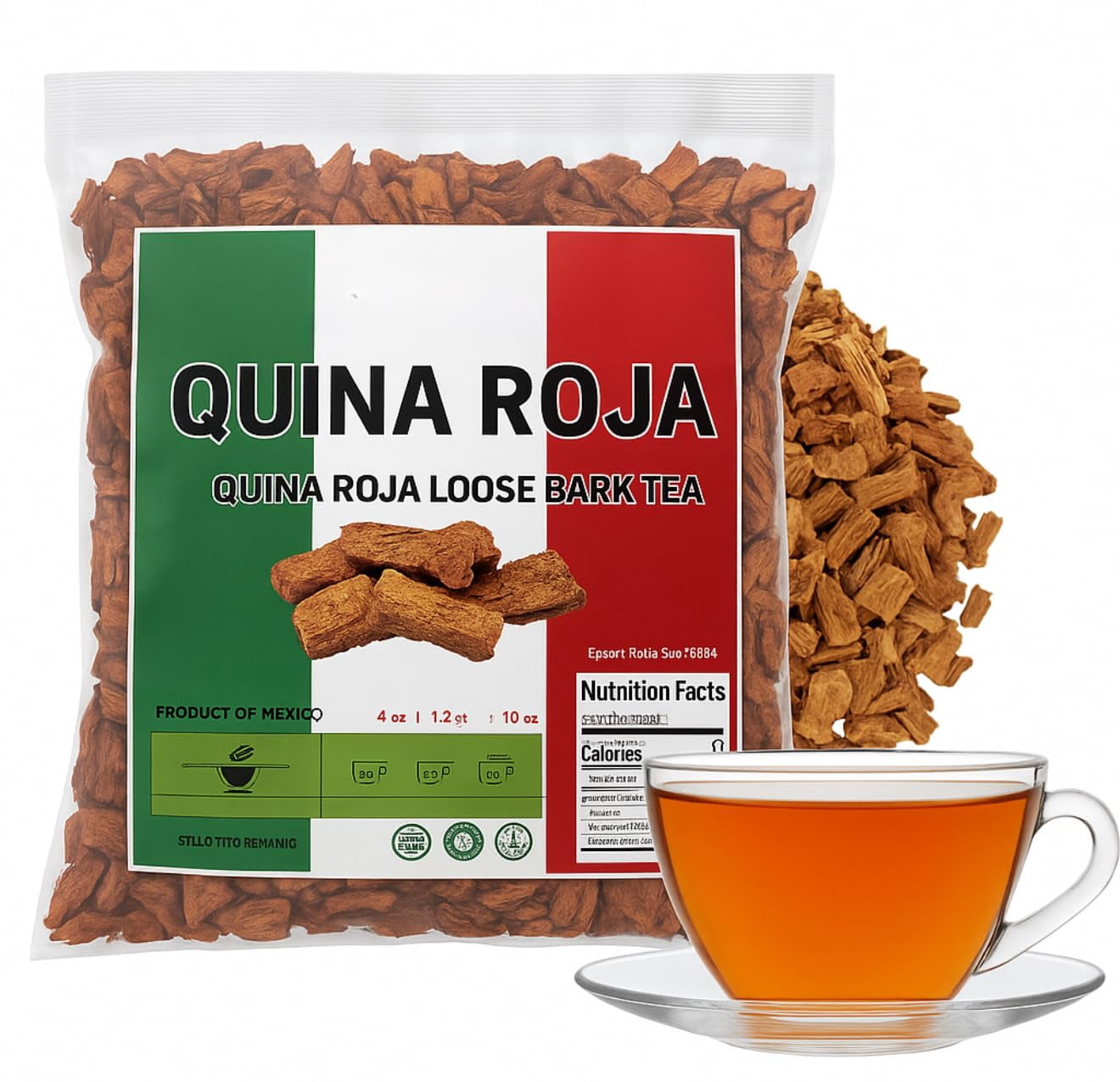 1LB Quina Roja Herbal Tea (Red Cinchona Bark, Red Quina) - Crafted By ...