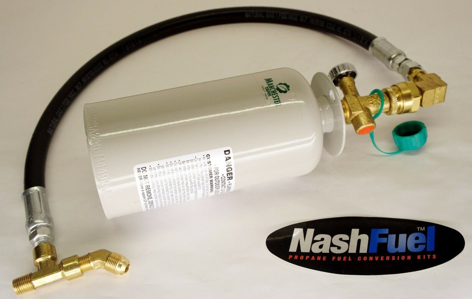 1LB TANK ADAPTER KIT PROPANE FORKLIFT EMERGENCY SPARE EXTRA RESERVE ...