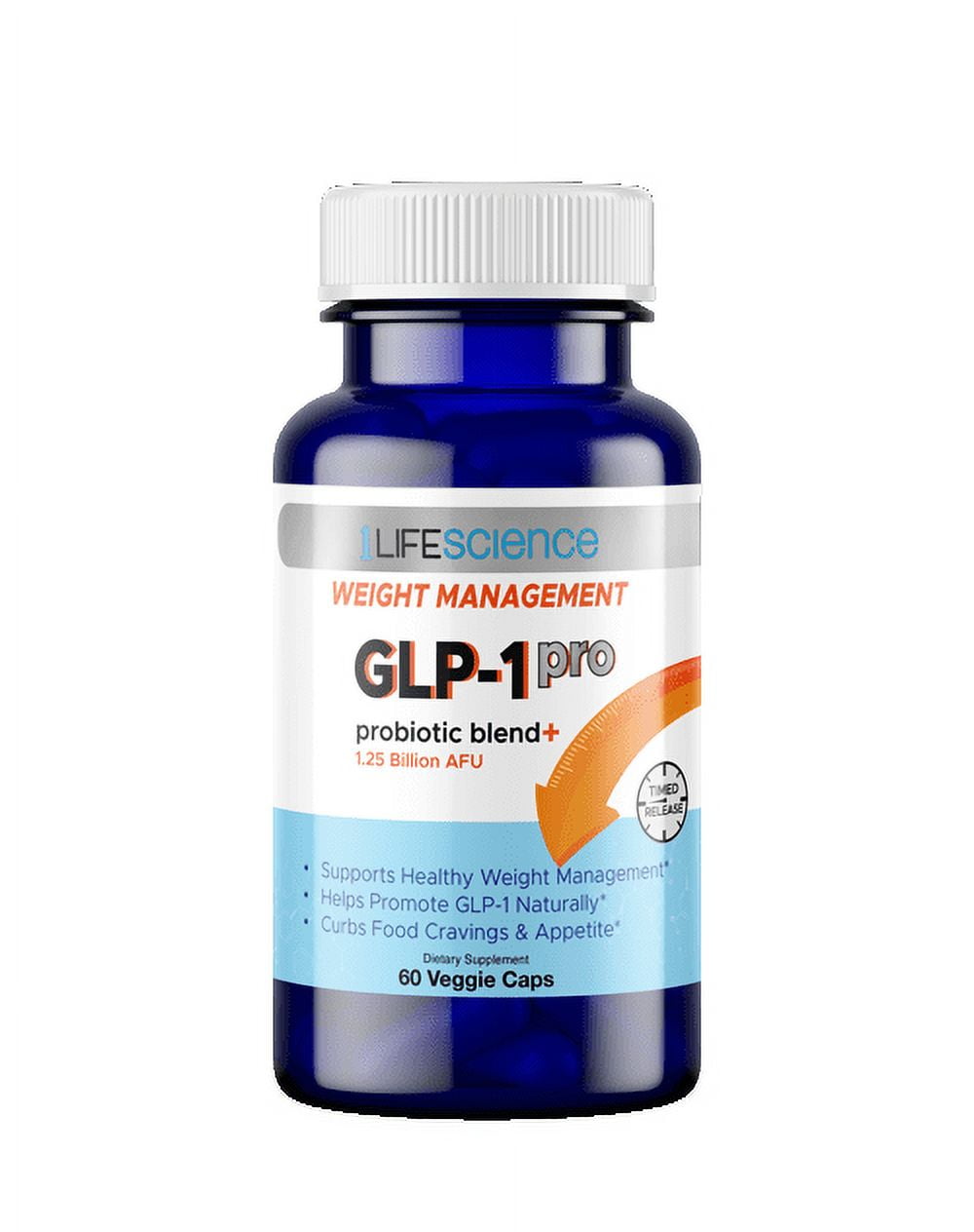 1LIFESCIENCE GLP-1 PRO Probiotic Blend+ 60 Veggie caps - Walmart.com