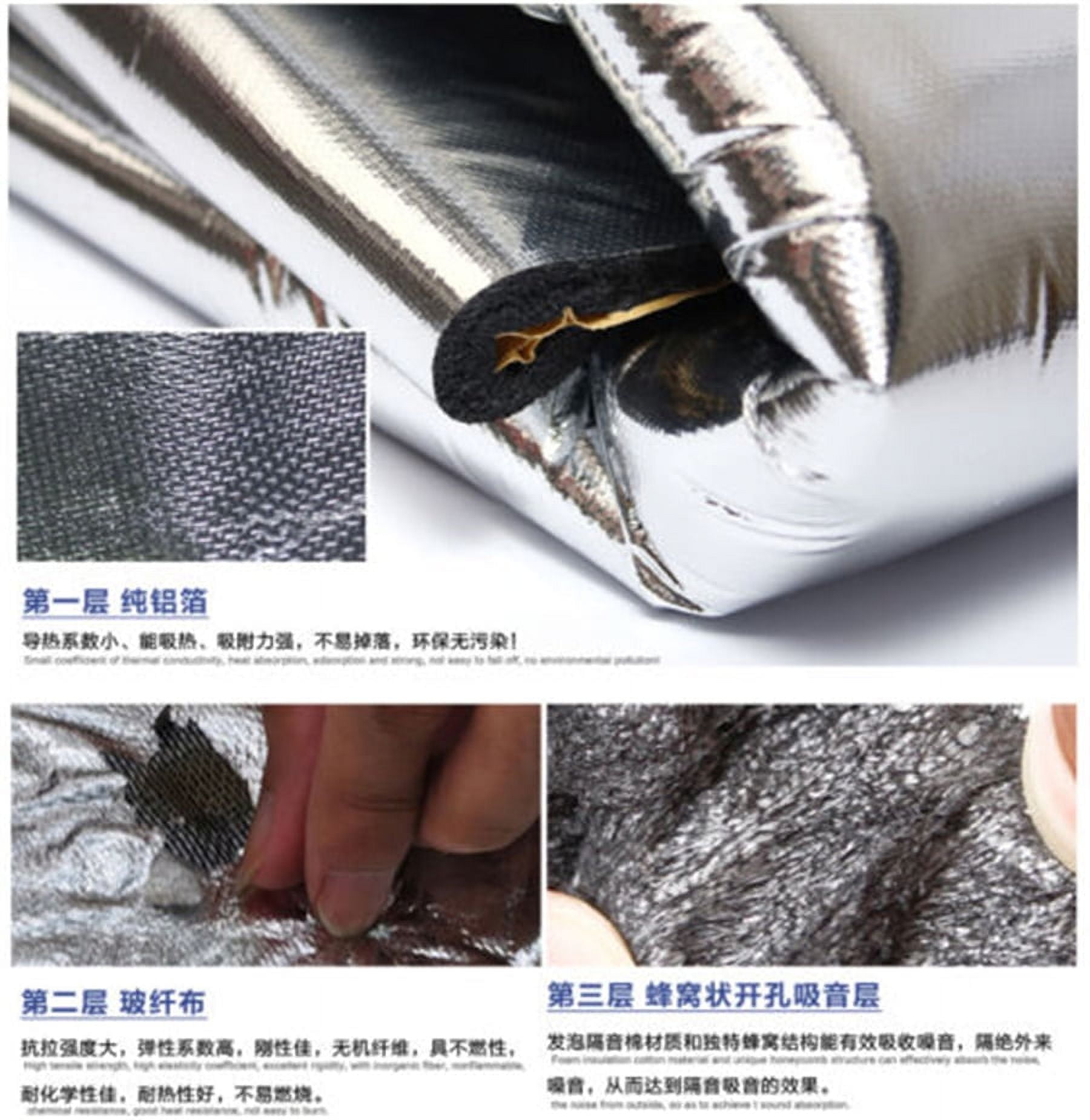 1M* 1.4M Car Engine Cover Insulation Hood Cotton Pad Heat Shield Mat ...