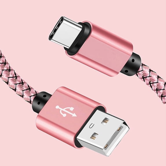 1M 2M 3M USB A to Type C Fast Charging Cable Nylon Data Sync Cord for ...