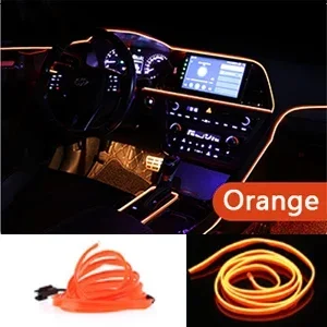 1M/3M/5M LED Car Interior Decoration Light EL Wiring Neon Strip For ...