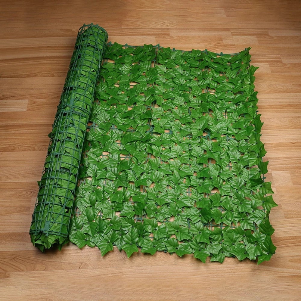 1M/3M Artificial Green Leaf Fence Panels Faux Privacy Fence Screen For ...