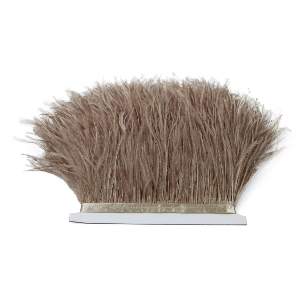 1M 5M 10M 8-10cm Black White Ostrich Feather Trims Ribbon Multicolor ...