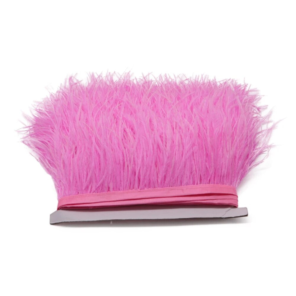 1M 5M 10M 8-10cm Black White Ostrich Feather Trims Ribbon Multicolor ...