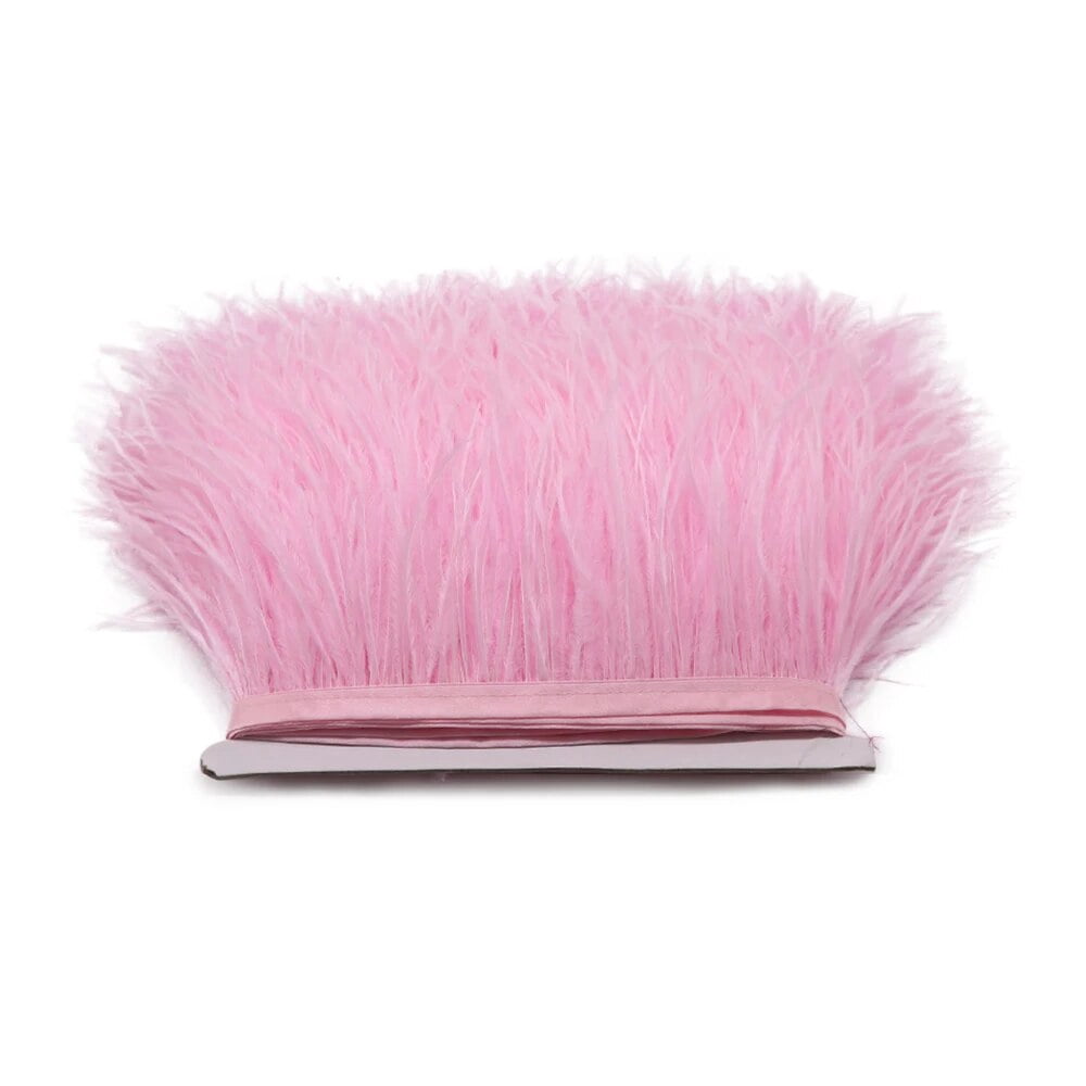 1M 5M 10M 8-10cm Black White Ostrich Feather Trims Ribbon Multicolor ...