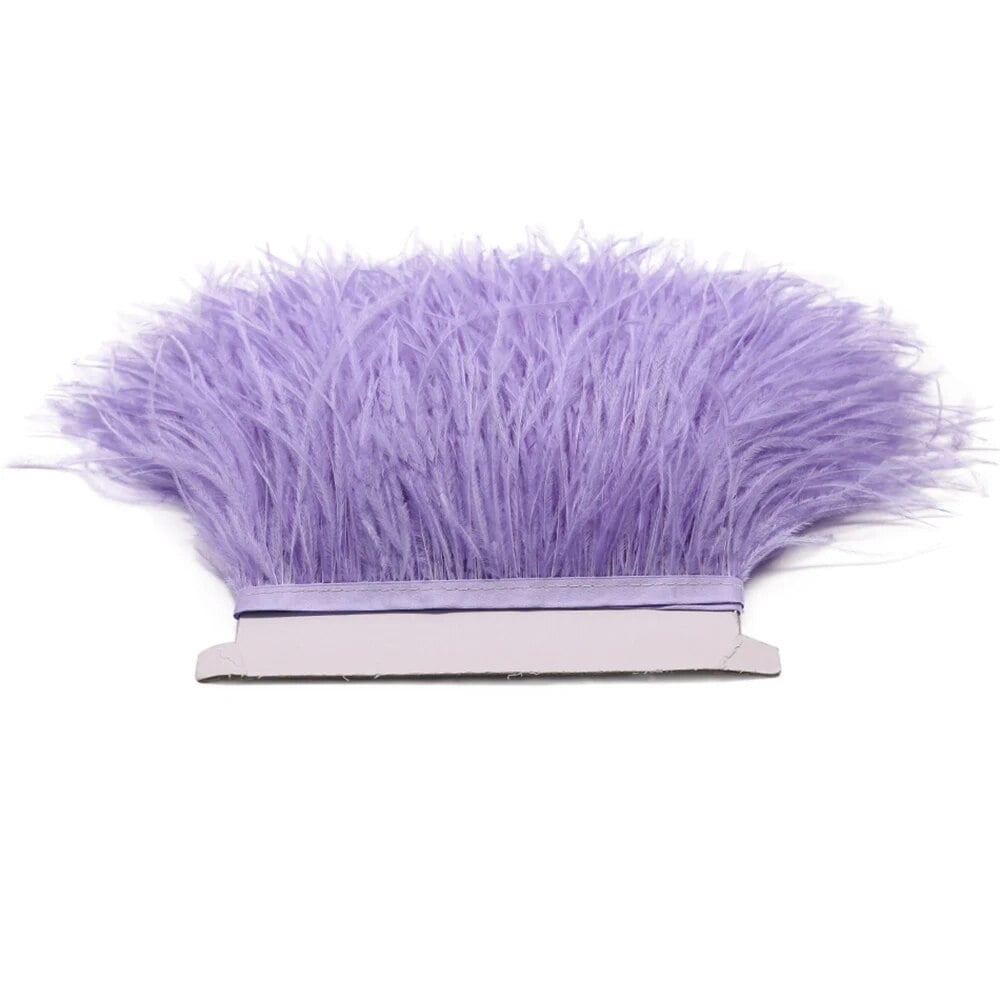 1M 5M 10M 8-10cm Black White Ostrich Feather Trims Ribbon Multicolor ...