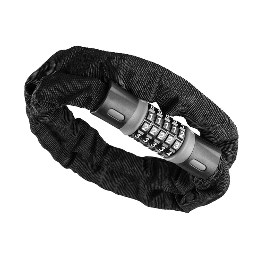 1M Bike Lock Combination Chain Lock Heavy Duty Resettable 5- Password ...