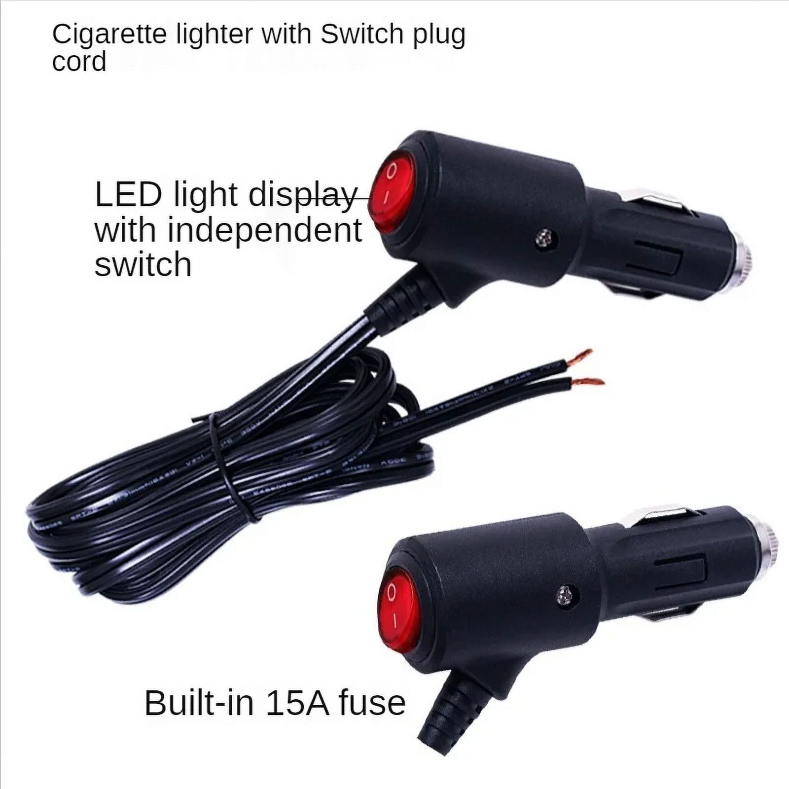 1M Car Motorcycle ATV Boat 12V 24V LED ON OFF Switch Car Cigarette ...