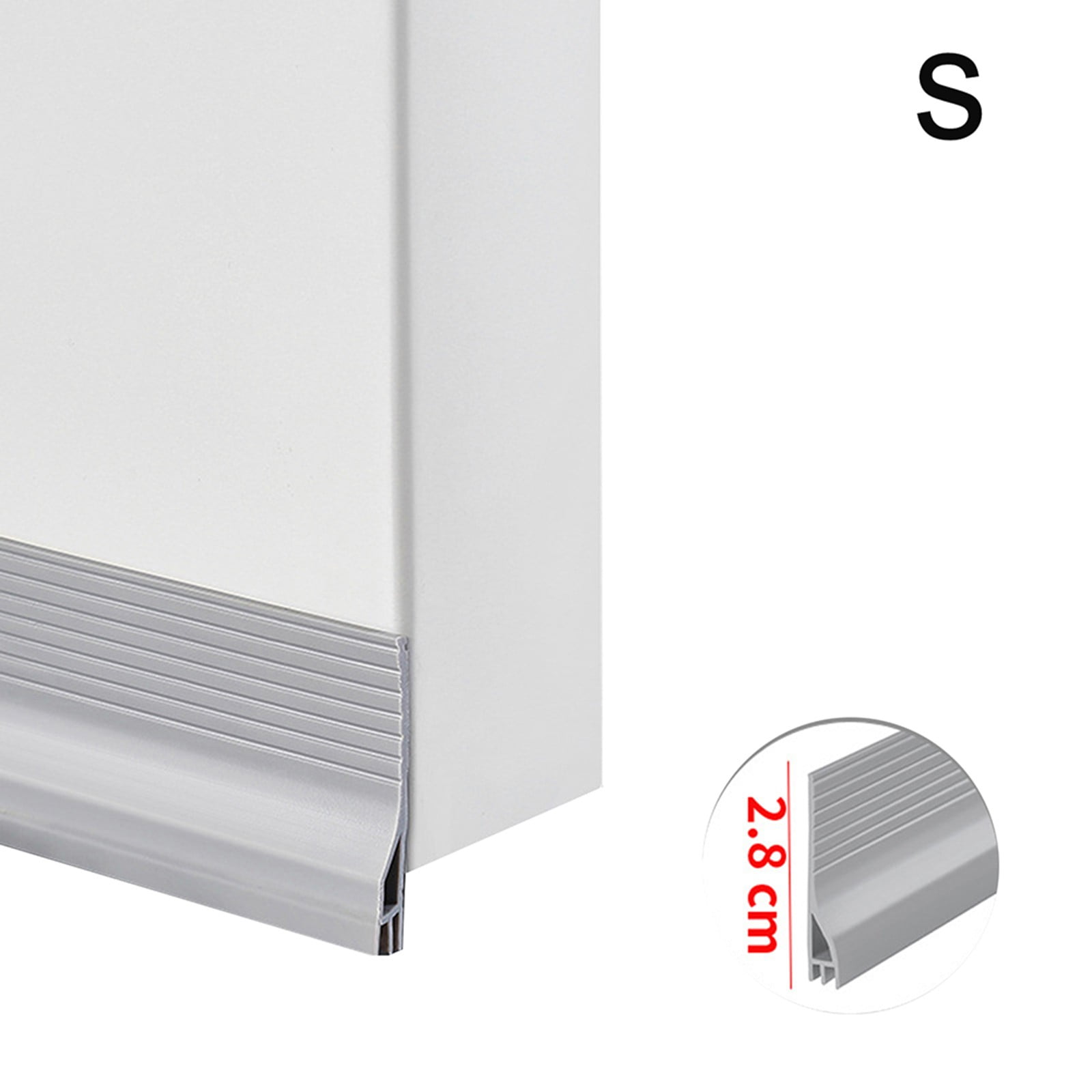 1M Internal Door Draft Excluder Strip Tape Bottom Seal Stopper ...