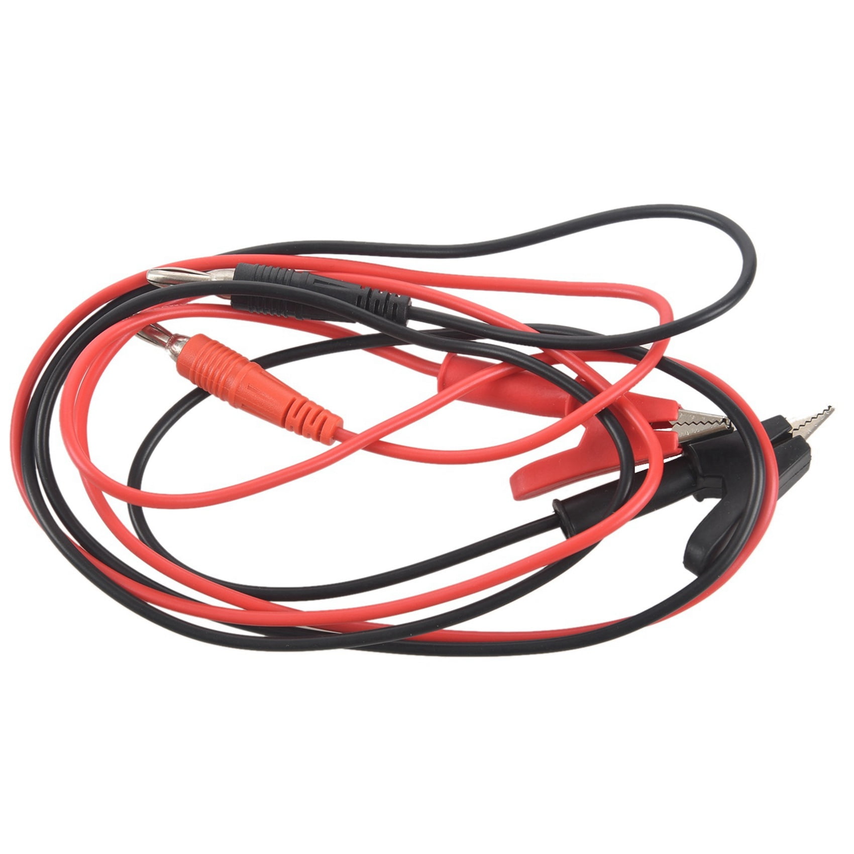 1M Long Alligator Clip to Banana Plug Test Cable Pair for Multimeter ...