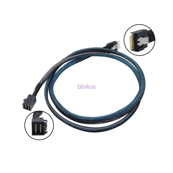 1M Pcie 4.0 Slimline Sas Sff-8654 Cable 4I To Mini Sas Hd Sff-8643 ...