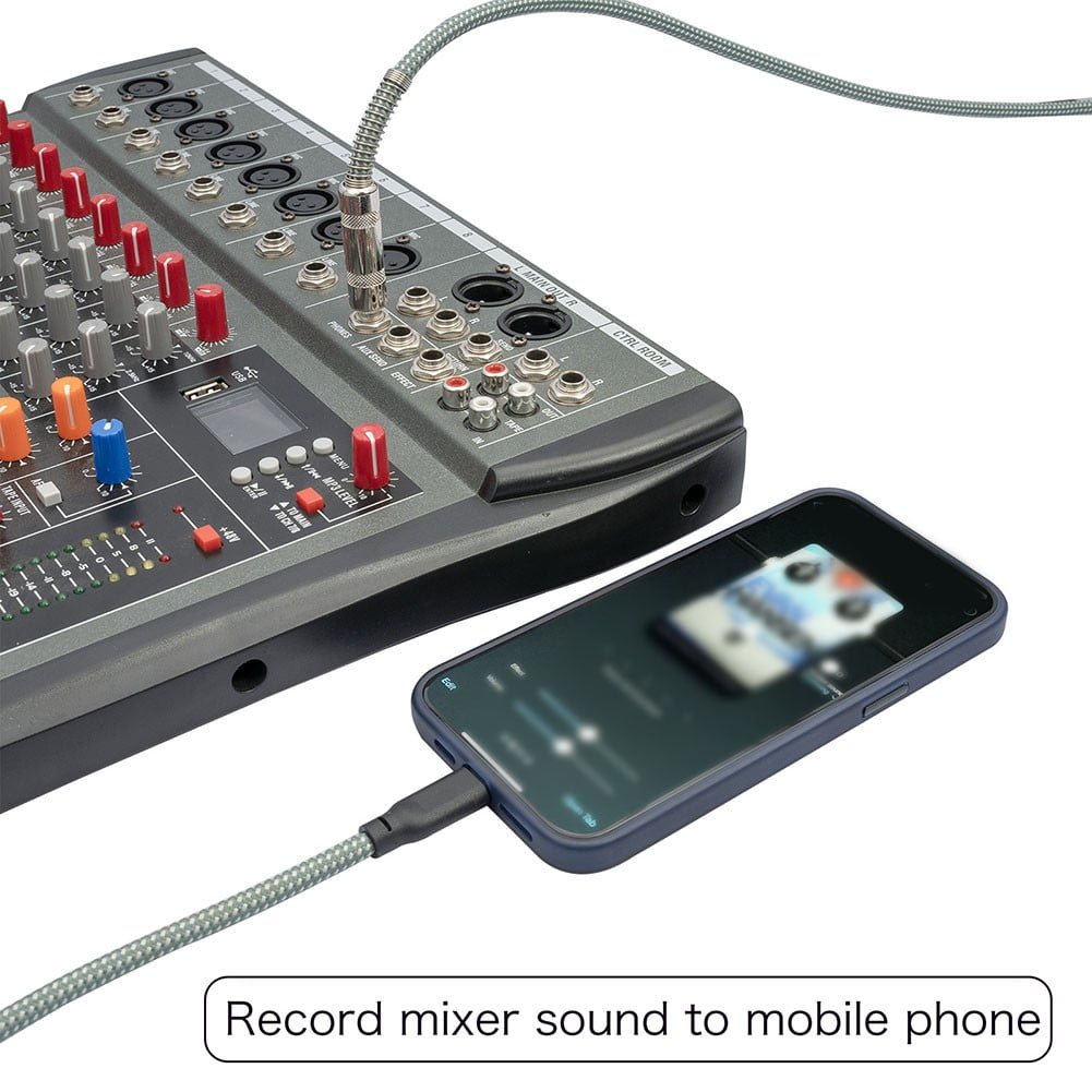 1M USB Type C To 6.35mm 1/4 Inch TS Guitar Audio Cable Microphone Cord ...